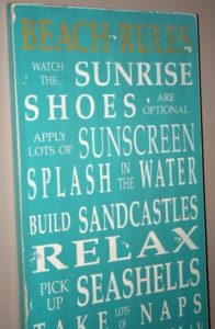 Beach Rules are the Best -Prints, Pillows, Wall Decals & Signs - Beach ...