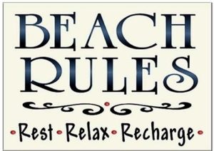 Beach Rules are the Best -Prints, Pillows, Wall Decals & Signs - Beach ...