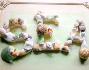 DIY Sea Shell Letters - Beach Bliss Living